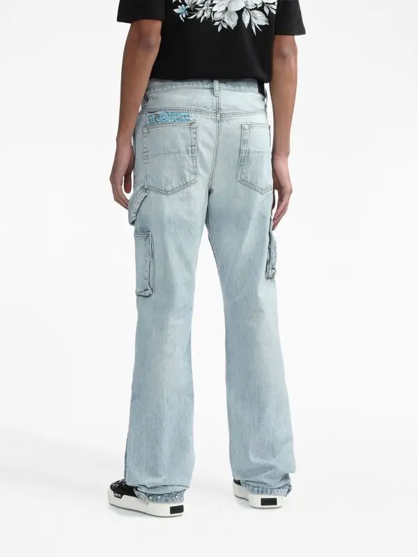 Amiri High-rise Patchwork Jeans