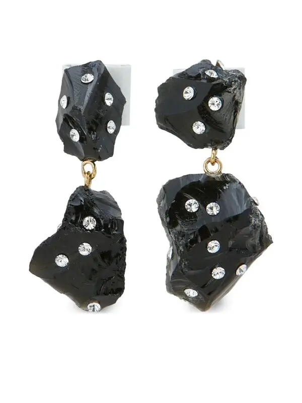 Marni Rhinestone-embellished Drop Earrings