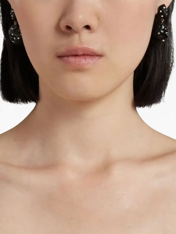 Marni Rhinestone-embellished Drop Earrings