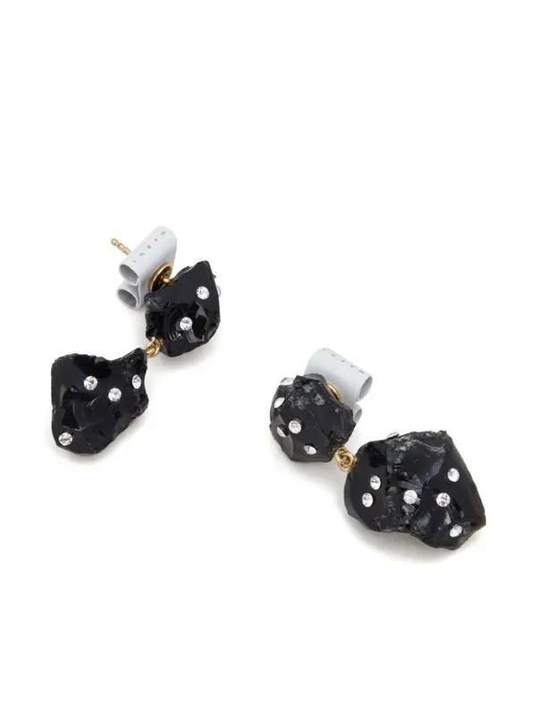 Marni Rhinestone-embellished Drop Earrings