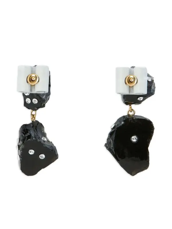 Marni Rhinestone-embellished Drop Earrings