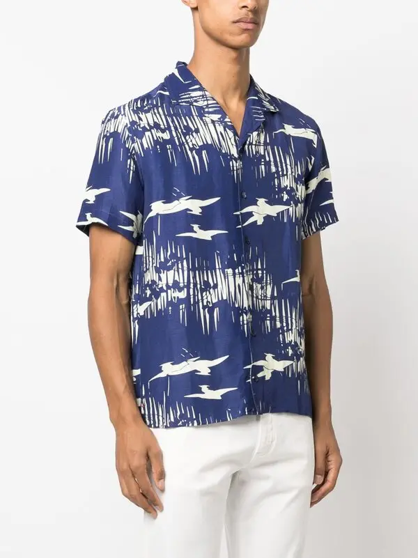 Orlebar Brown Hibbert Graphic-print Shirt