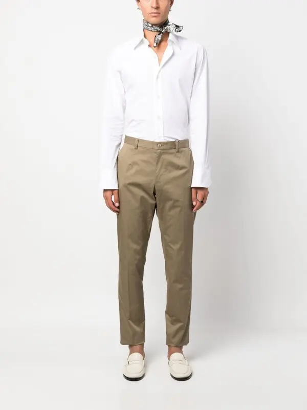 Dolce & Gabbana Linen Chinos - Green