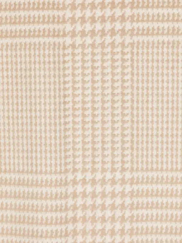 Brunello Cucinelli Checked Houndstooth-pattern Silk Scarf