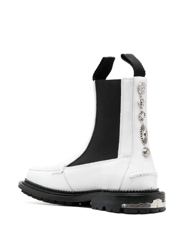 Toga Stud-embellished Ankle Boots