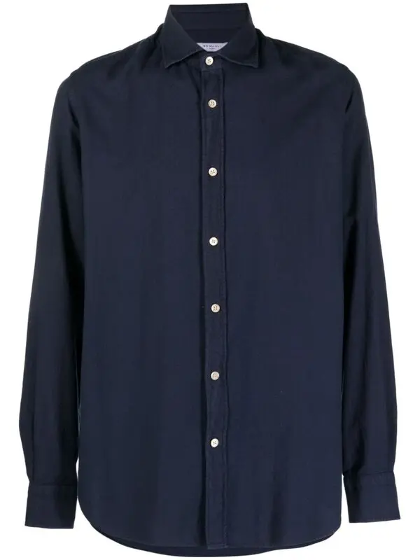 Boglioli Long-sleeve Buttoned Shirt - Blue