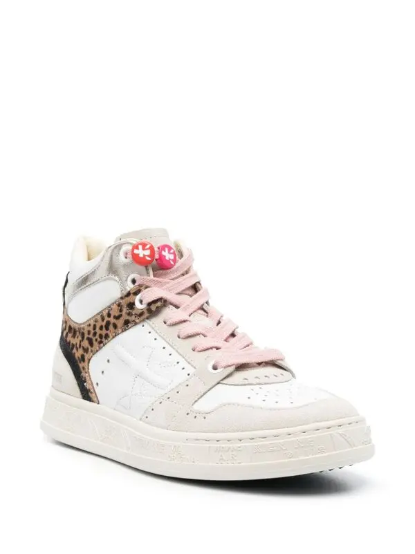 Premiata Mid-quinn High-top Sneakers - Neutrals