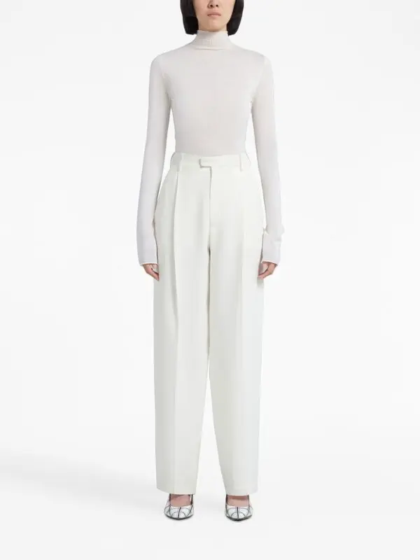 Marni Tailored Straight-leg Trousers - White