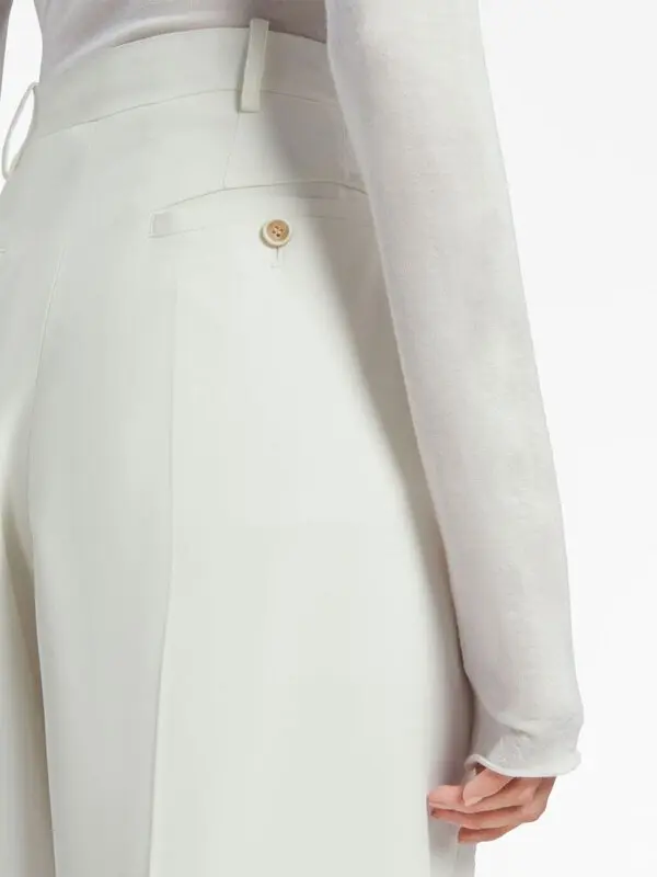 Marni Tailored Straight-leg Trousers - White