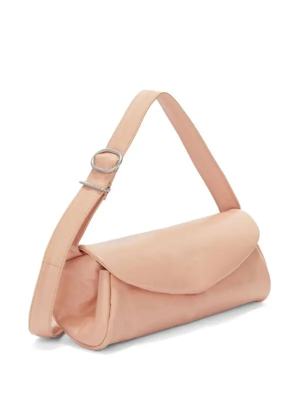 JIL SANDER Cannolo Grande Leather Bag - Pink