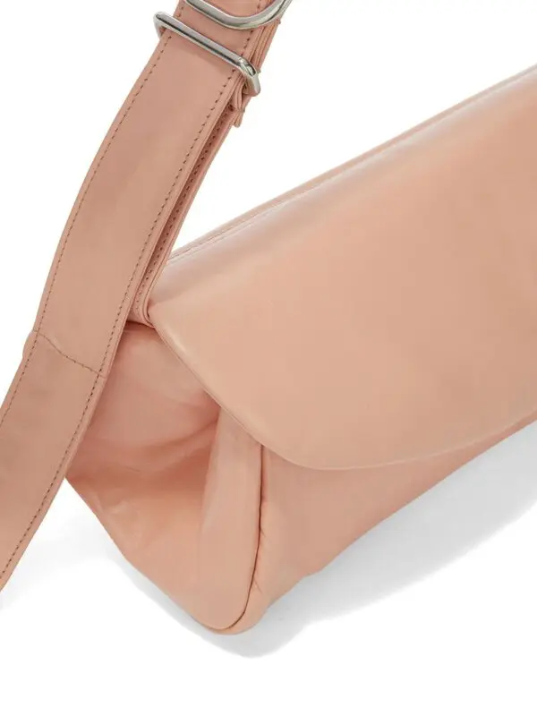 JIL SANDER Cannolo Grande Leather Bag - Pink