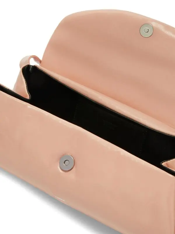 JIL SANDER Cannolo Grande Leather Bag - Pink