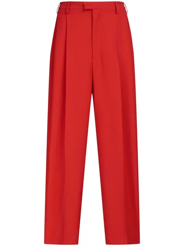 Marni Wool Trousers - Red