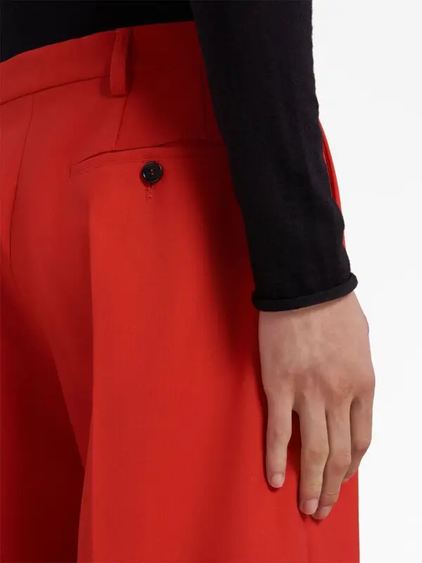 Marni Wool Trousers - Red