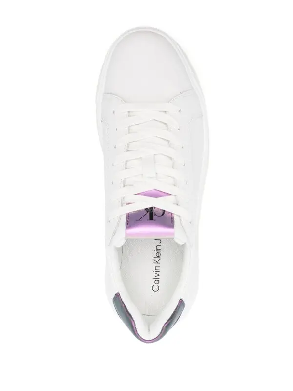 Calvin Klein Iridescent-effect Low-top Sneakers