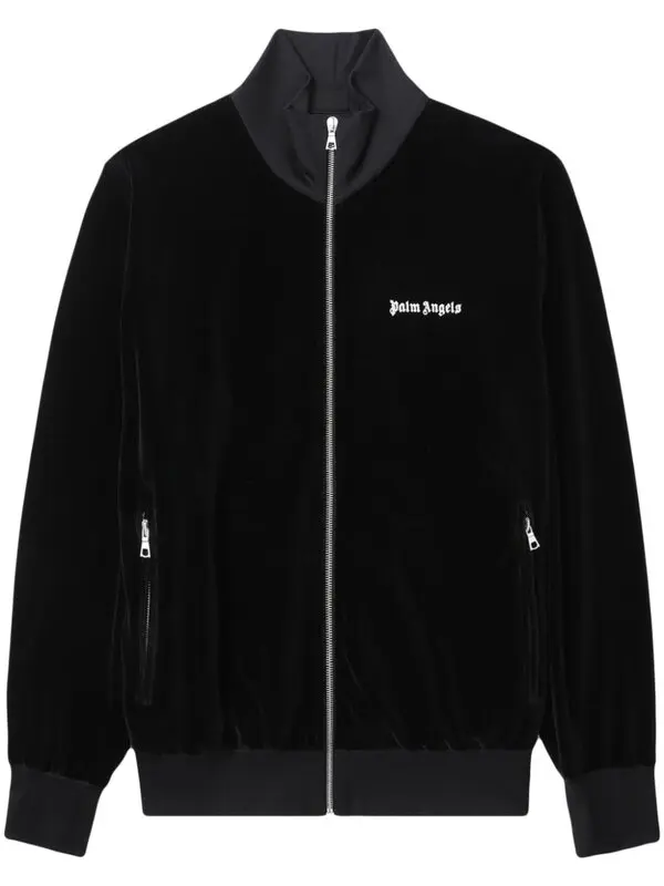 Palm Angels Logo-print Track Jacket - Black