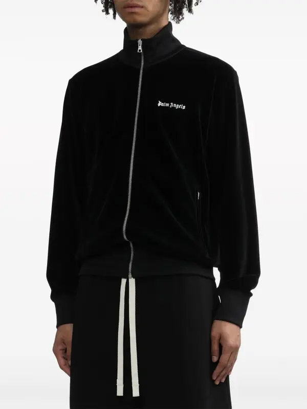 Palm Angels Logo-print Track Jacket - Black