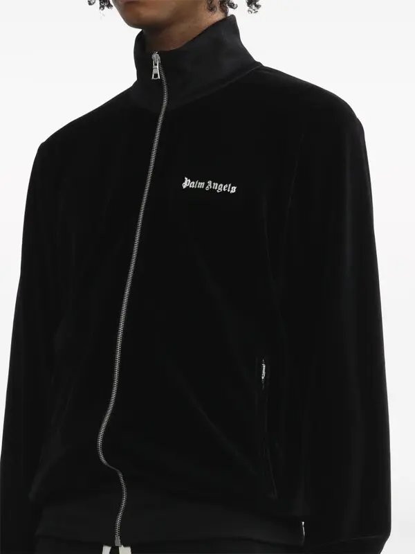 Palm Angels Logo-print Track Jacket - Black