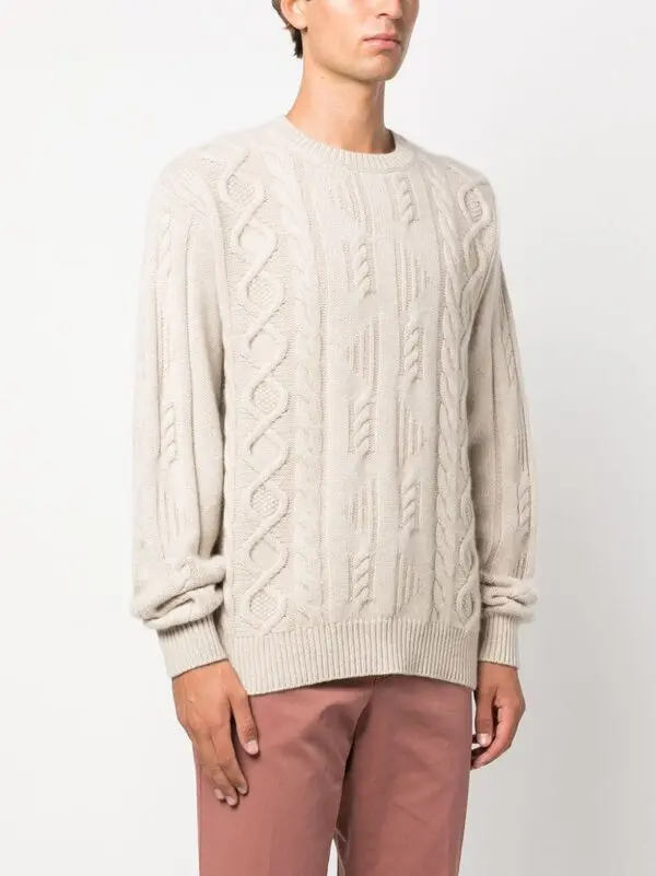 Boglioli Cable-knit Cashmere Jumper
