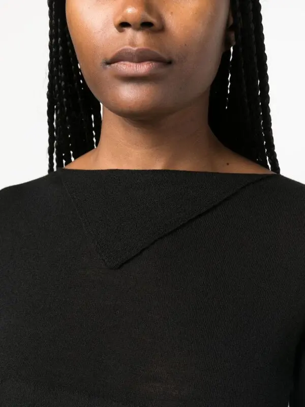 Rick Owens Long-sleeved Virgin Wool Top