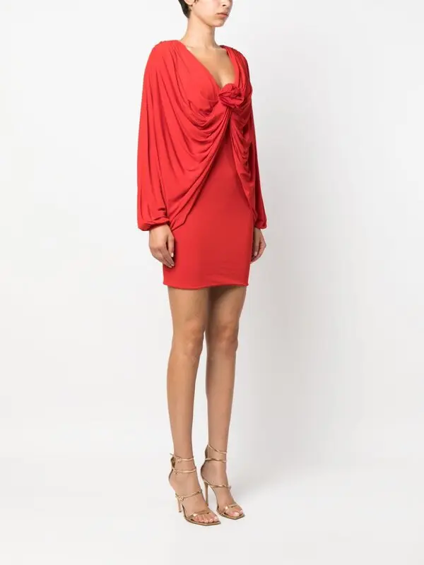 Giuseppe Di Morabito Flower Detail Mini Dress - Red