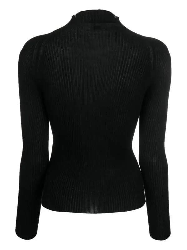 Bally Logo-plaque High-neck Jumper - Black