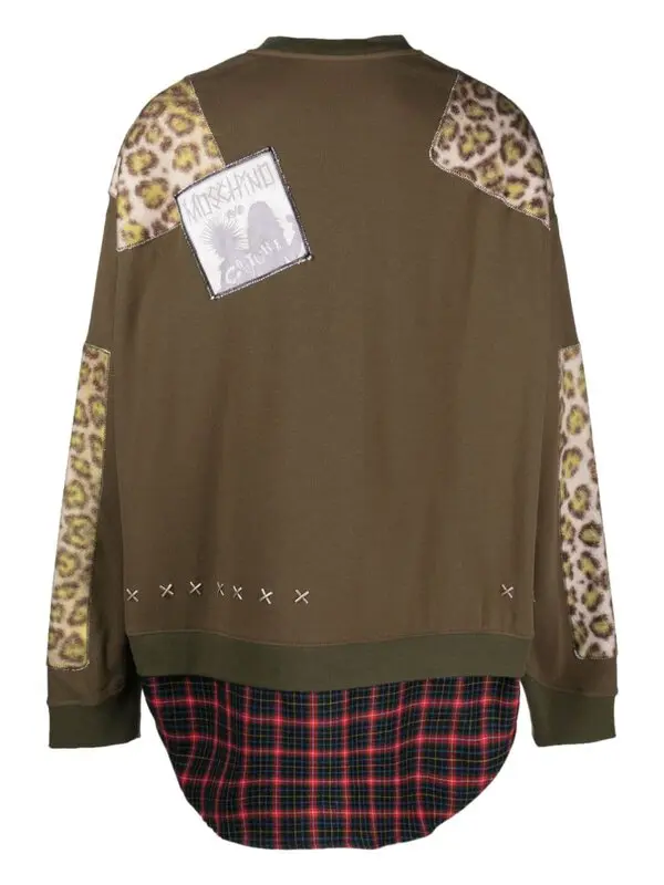 Moschino Panelled Cotton Sweatshirt