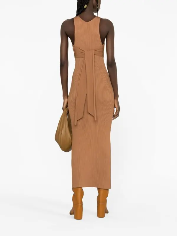 Nanushka Twist-detail Ribbed-knit Dress