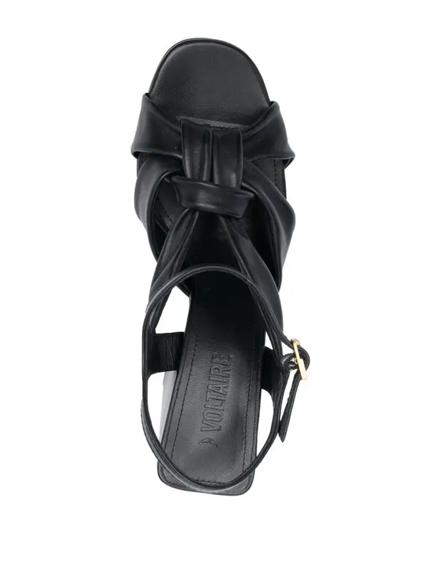 Zadig&Voltaire Forget Me Knot Leather Sandals