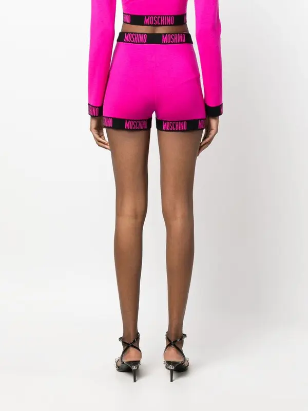 Moschino Intarsia-knit Mini Shorts