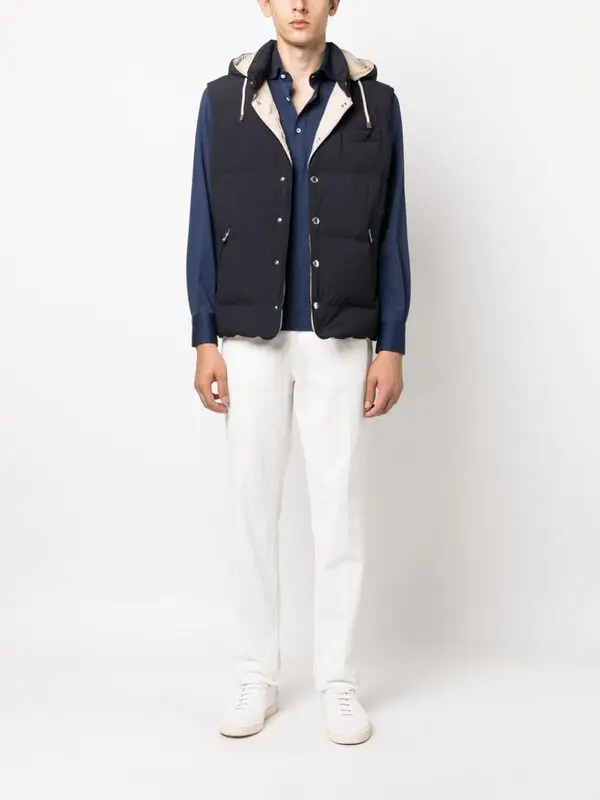 Brunello Cucinelli Long-sleeved Cotton Polo Shirt