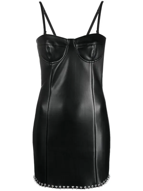 Patrizia Pepe Ring-Detailing Mini Dress In Black - 80% Off | Editorialist