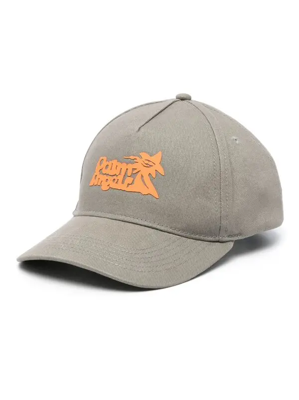 Palm Angels Logo-patch Baseball Cap - Grey