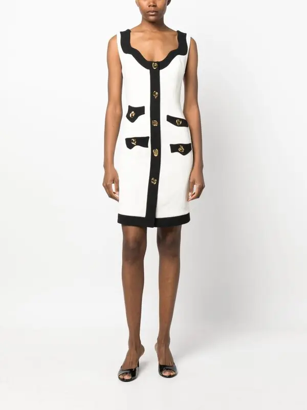 Moschino Contrast-border Mini Dress
