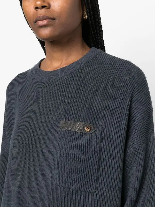 Brunello Cucinelli Ribbed Cotton Dress