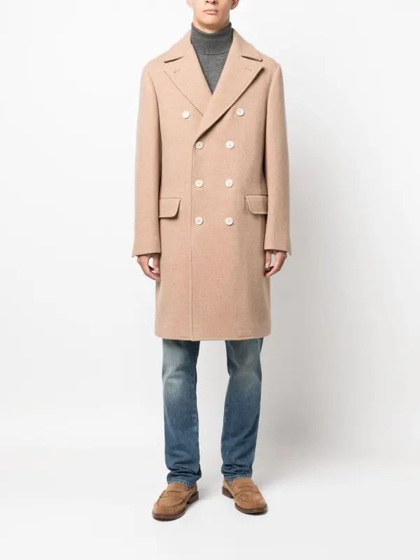 Brunello Cucinelli Double-breasted Wool-blend Coat