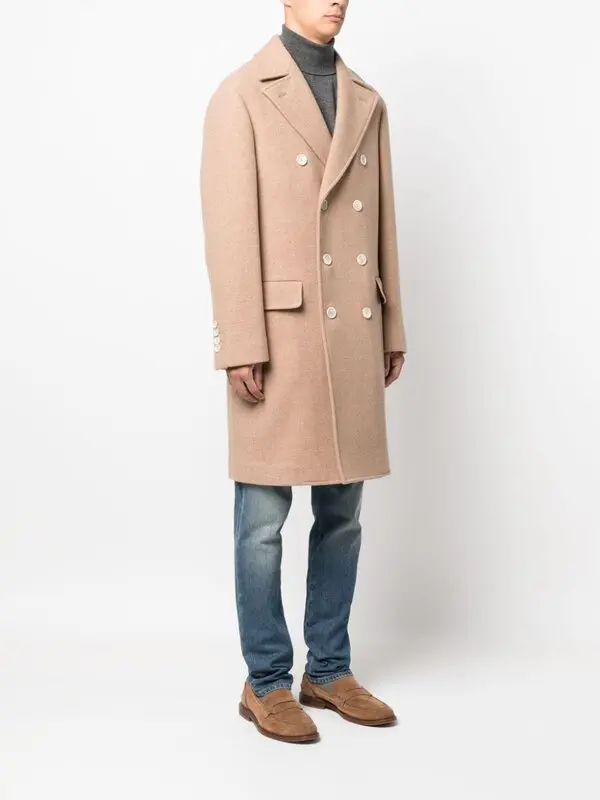 Brunello Cucinelli Double-breasted Wool-blend Coat