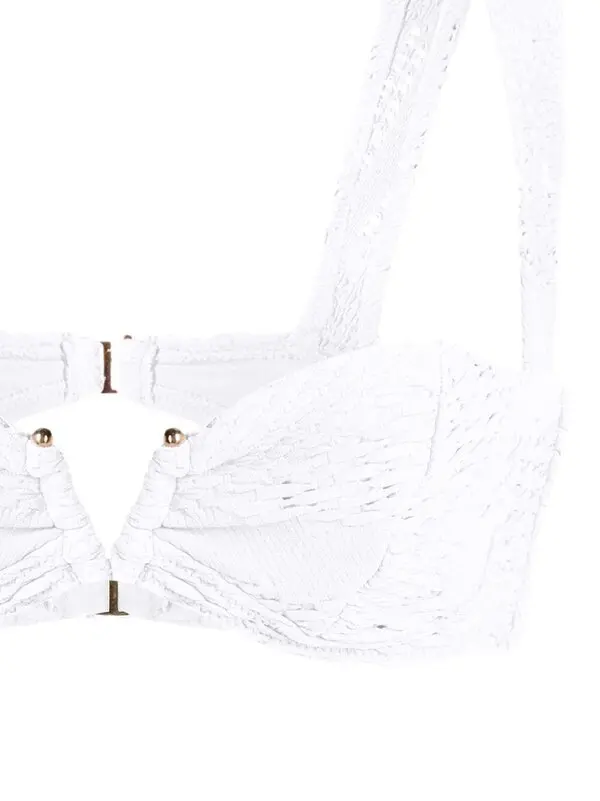AMIR SLAMA Woven Balconette Bikini Set
