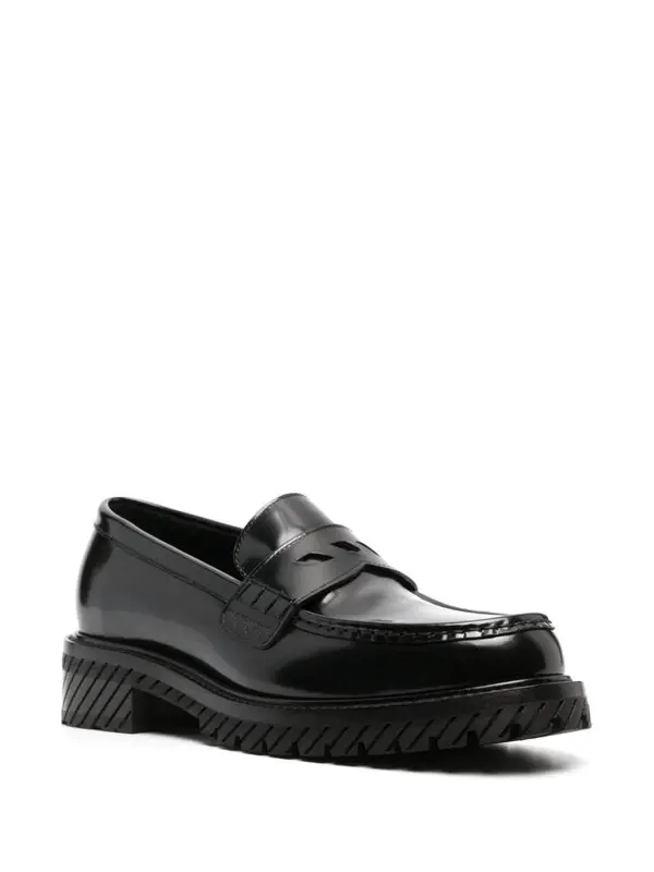 Off-White Chunky-sole Leather Loafers