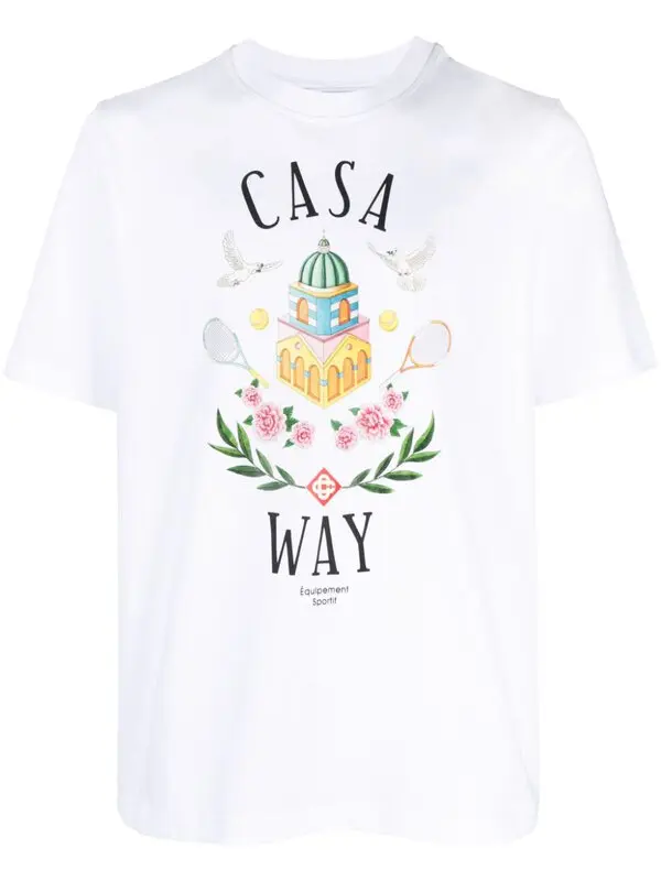 Casablanca Casa Way Organic Cotton T-shirt - White