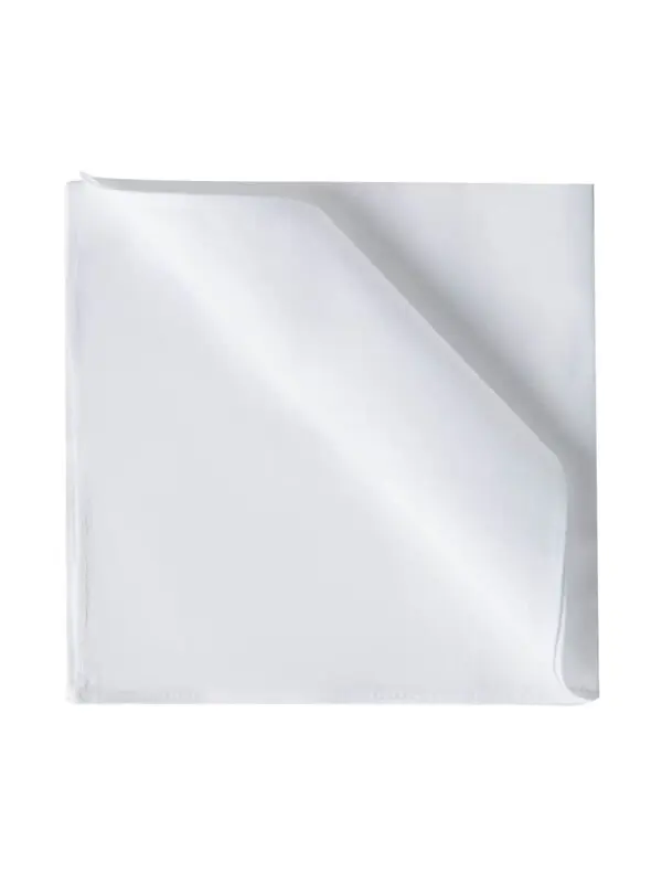 Brunello Cucinelli Finished-edge Cotton Pocket Square - White