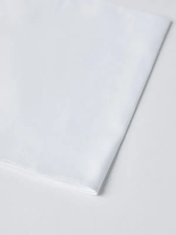 Brunello Cucinelli Finished-edge Cotton Pocket Square - White