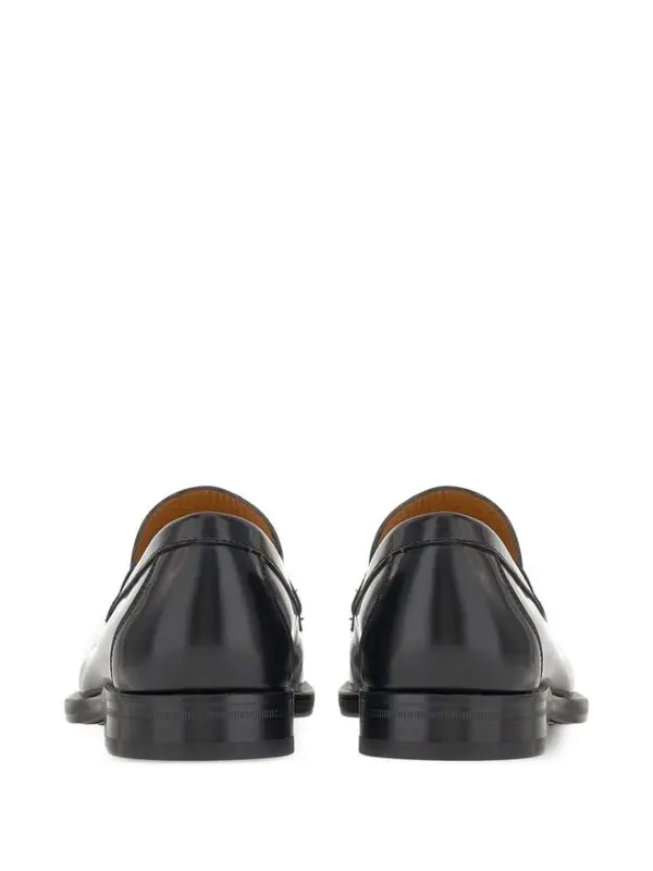 FERRAGAMO Gancini Plaque 35mm Leather Loafers