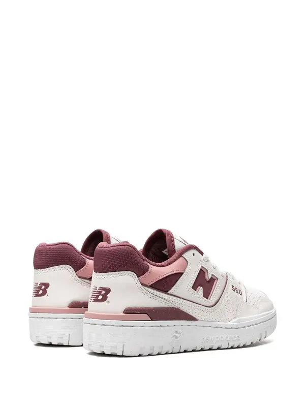 NEW BALANCE 550 Red Rouge Sneakers - White