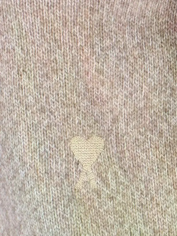 AMI Paris De Coeur Mélange-effect Jumper - Neutrals