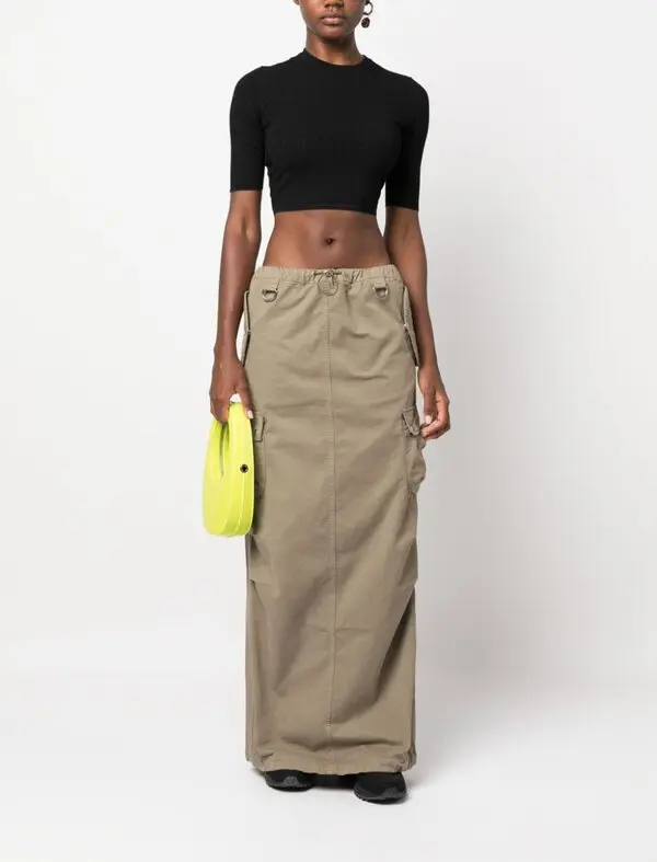 Rabanne Monogram Pattern Crop Top