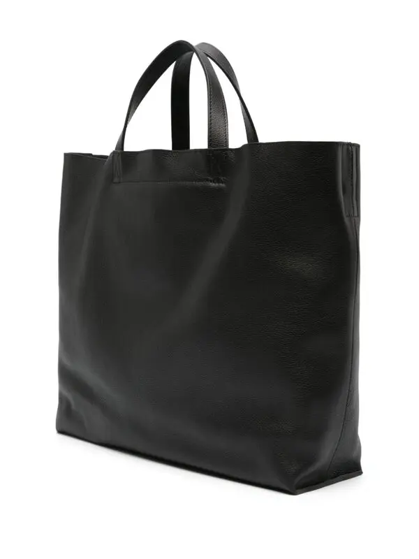 A.P.C. Cabas Maiko Horizontal Leather Tote Bag - Black | Editorialist