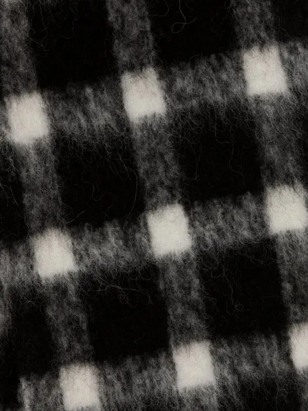 Marni Check-print Fringed Scarf