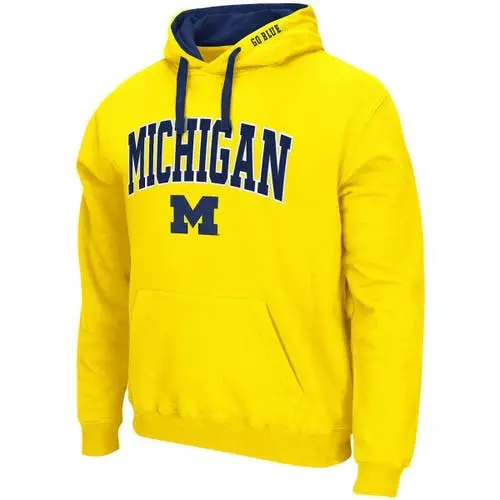 COLOSSEUM Michigan Wolverines Big & Tall Arch & Logo 2.0 Pullover Hoodie