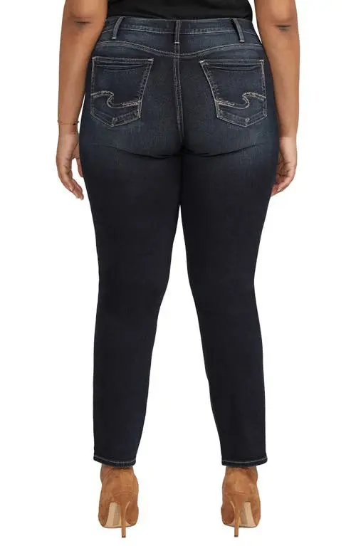 SILVER JEANS CO. Suki Curvy Fit Mid-rise Slim Straight Leg Jeans